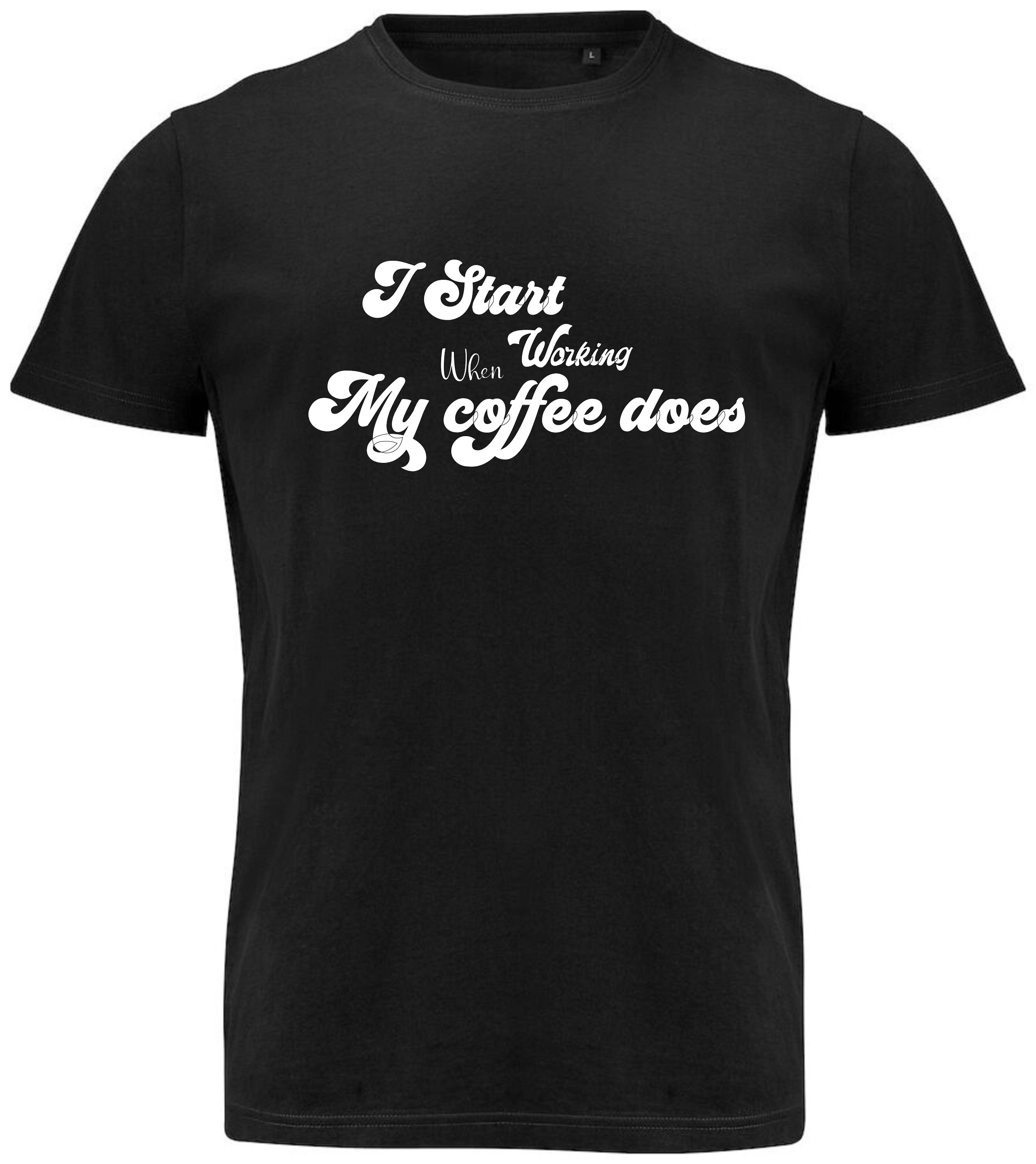 T-shirt I Start Working – Patchstore.se